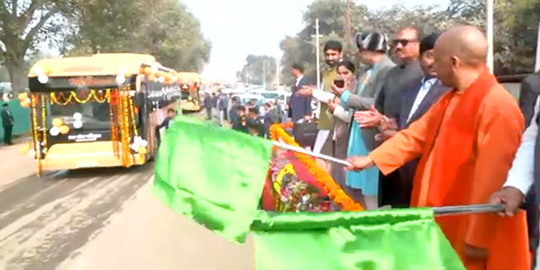 UP CM Yogi Aditayanath Flags Off 100 Buses For Maha Kumbh Mela – News Point
